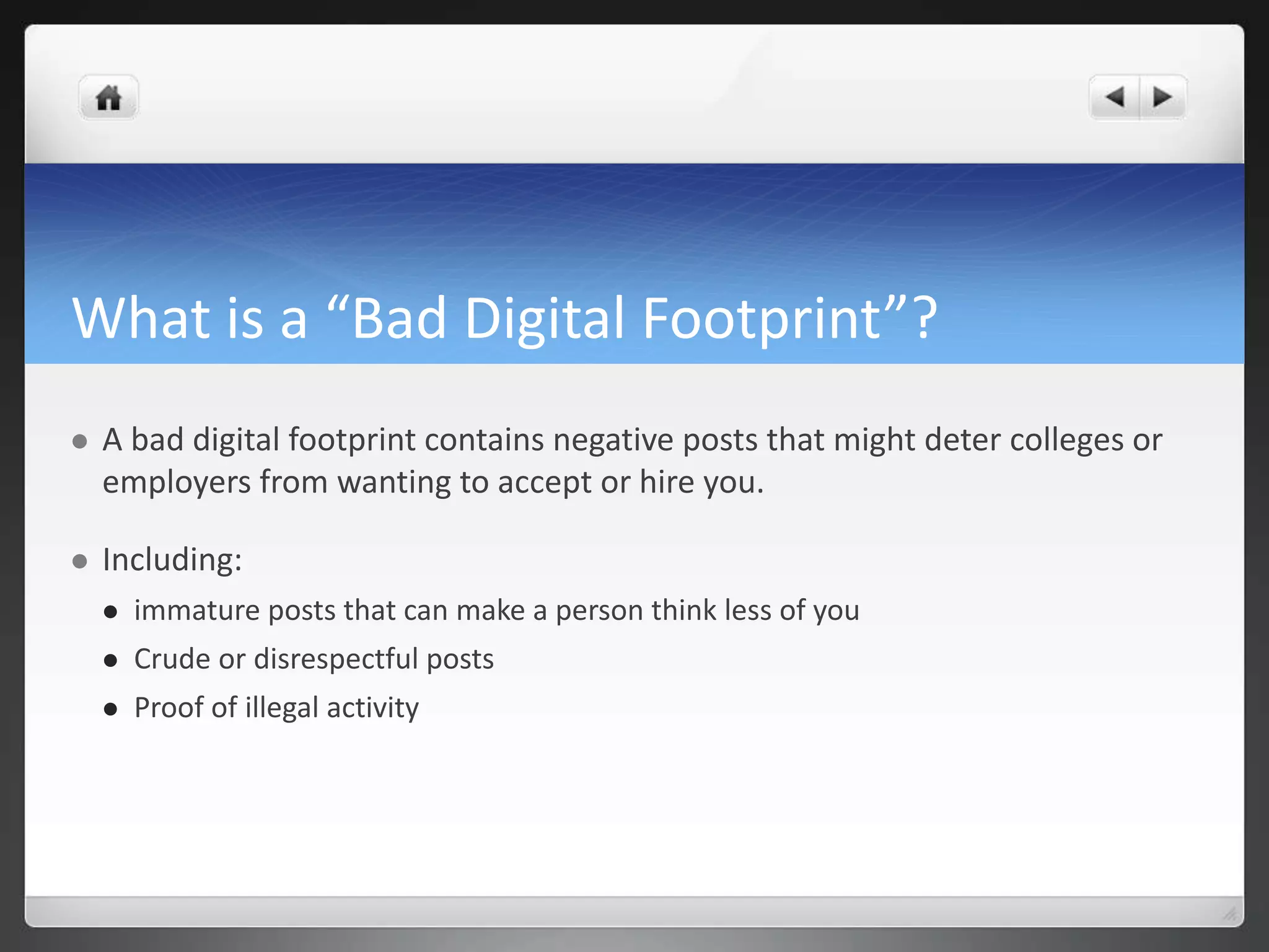 Are You Leaving a Good Digital Footprint? | PPT
