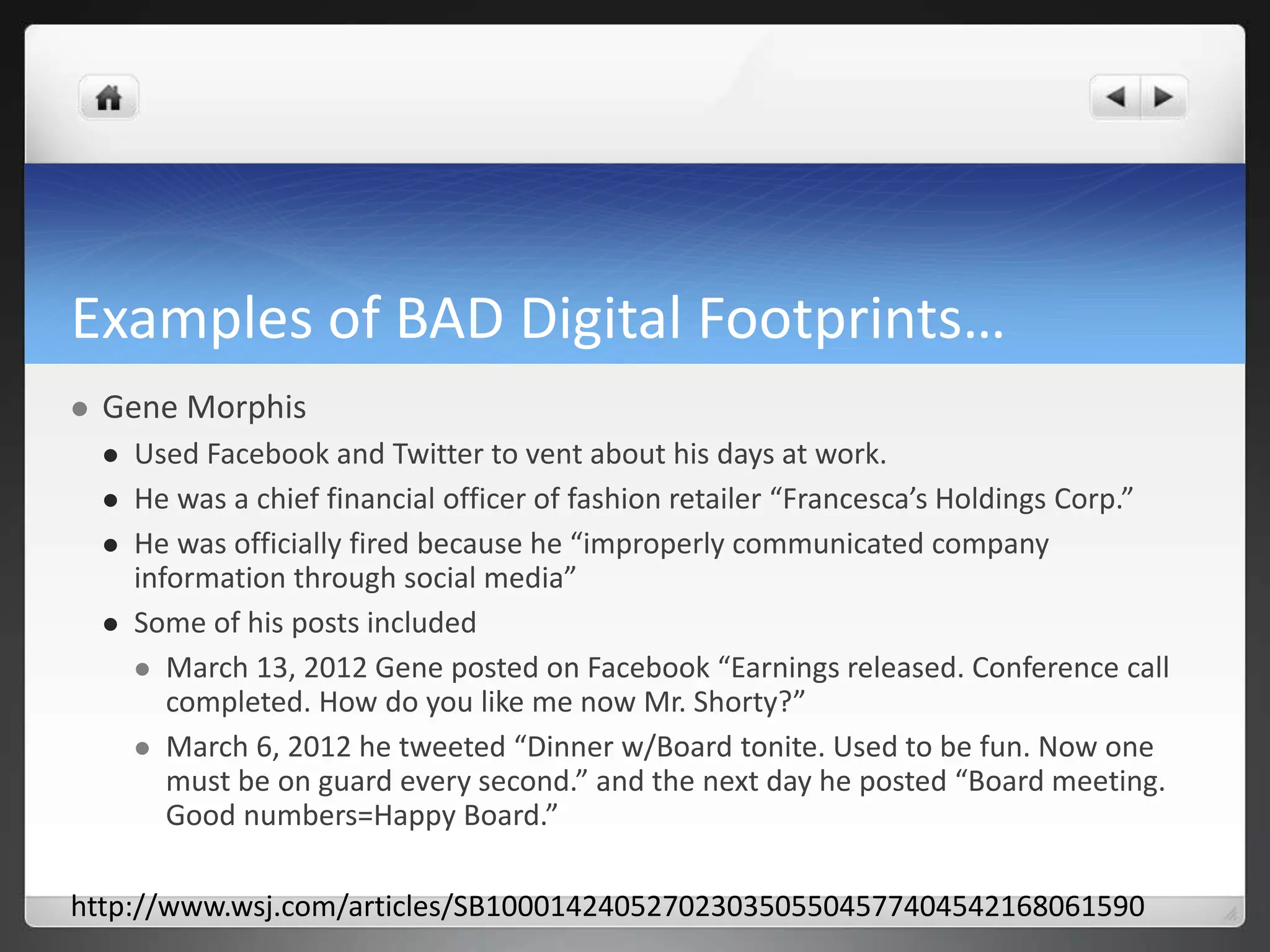 Are You Leaving a Good Digital Footprint? | PPT