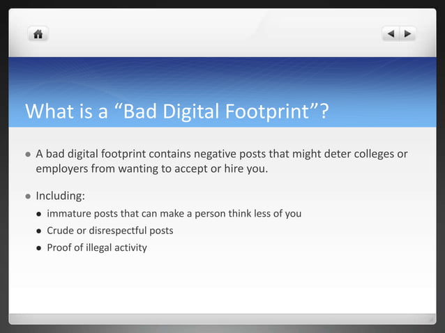 Are You Leaving a Good Digital Footprint? | PPT
