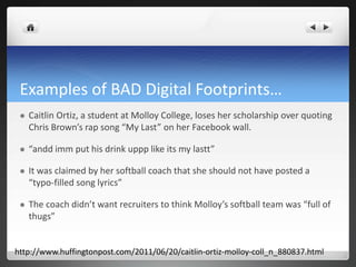 Are You Leaving a Good Digital Footprint? | PPT