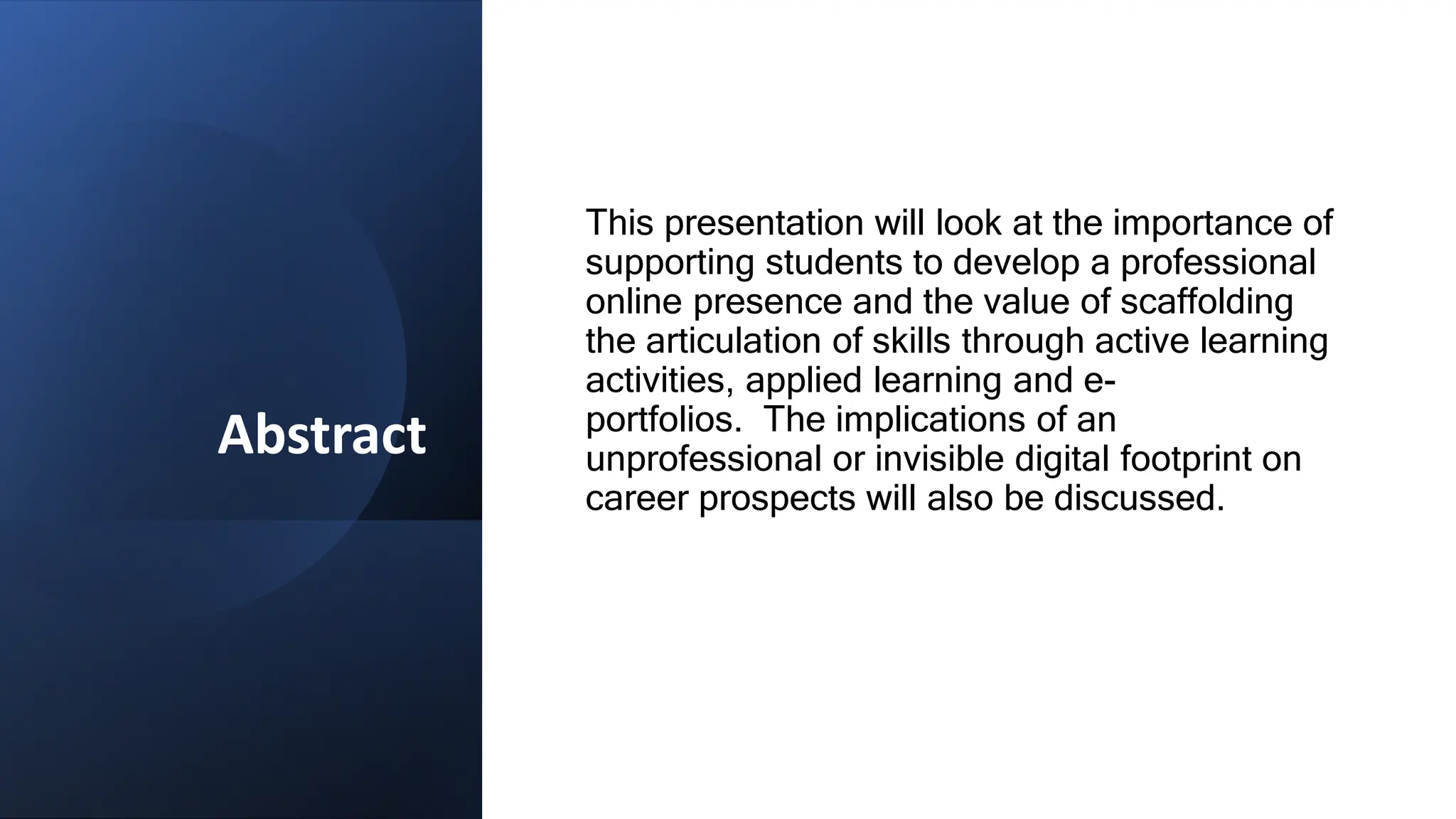 Digital Footprints to Career Pathways - Building a Strong Professional ...