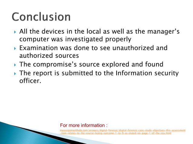 Digital Forensic Case Study | PPTX