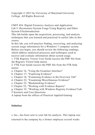 Digital Forensic Examination Summary Report(for ALL lab assignme.docx