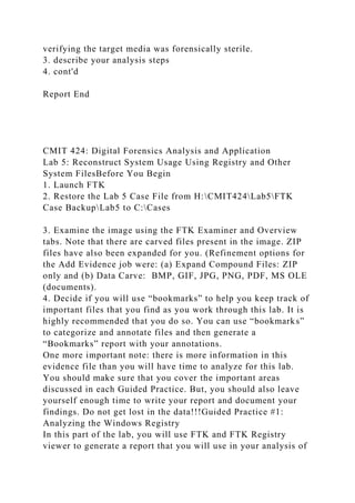 Digital Forensic Examination Summary Report(for ALL lab assignme.docx