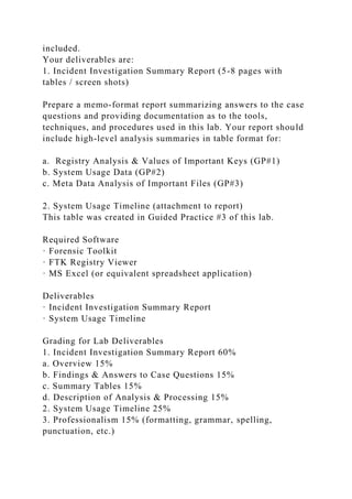 Digital Forensic Examination Summary Report(for ALL lab assignme.docx