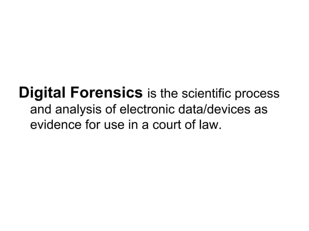 Digital forensics | PPT