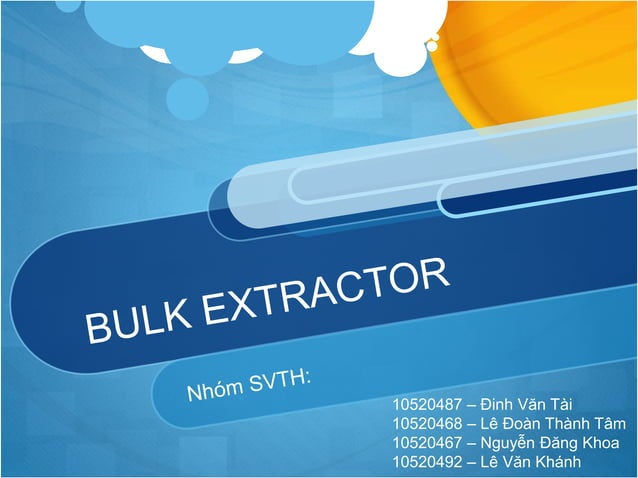 Digital forensics - Bulk Extractor | PPT