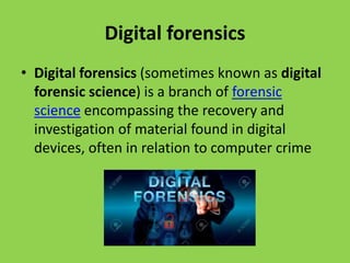 Digital forensics by vimal priya.s | PPT