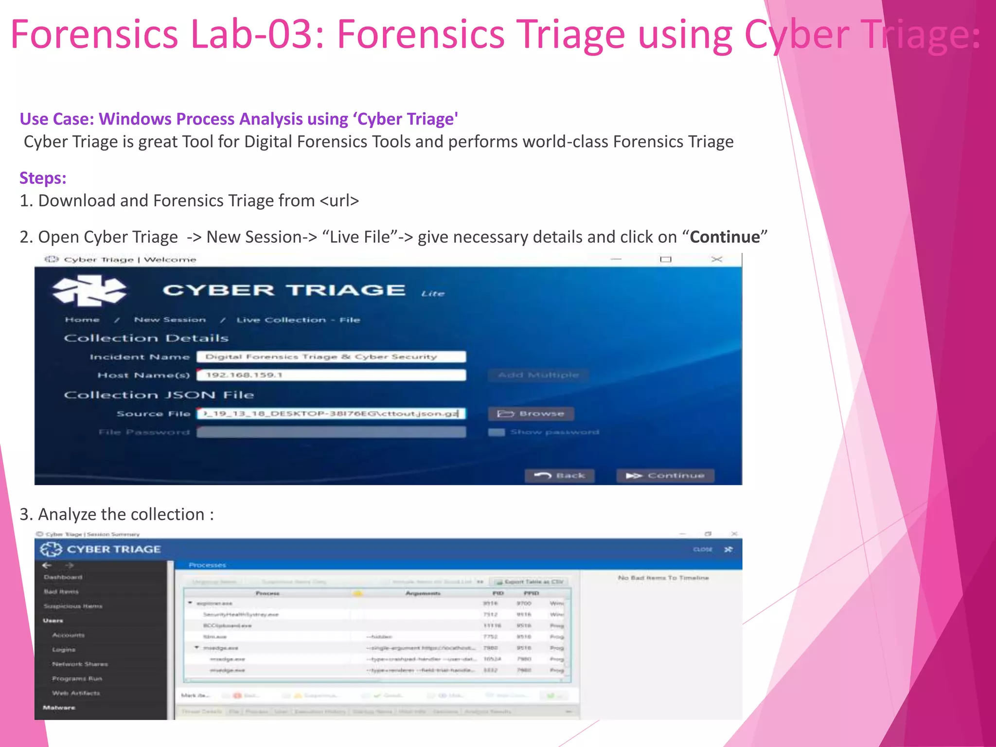 Digital Forensics Triage and Cyber Security | PPTX