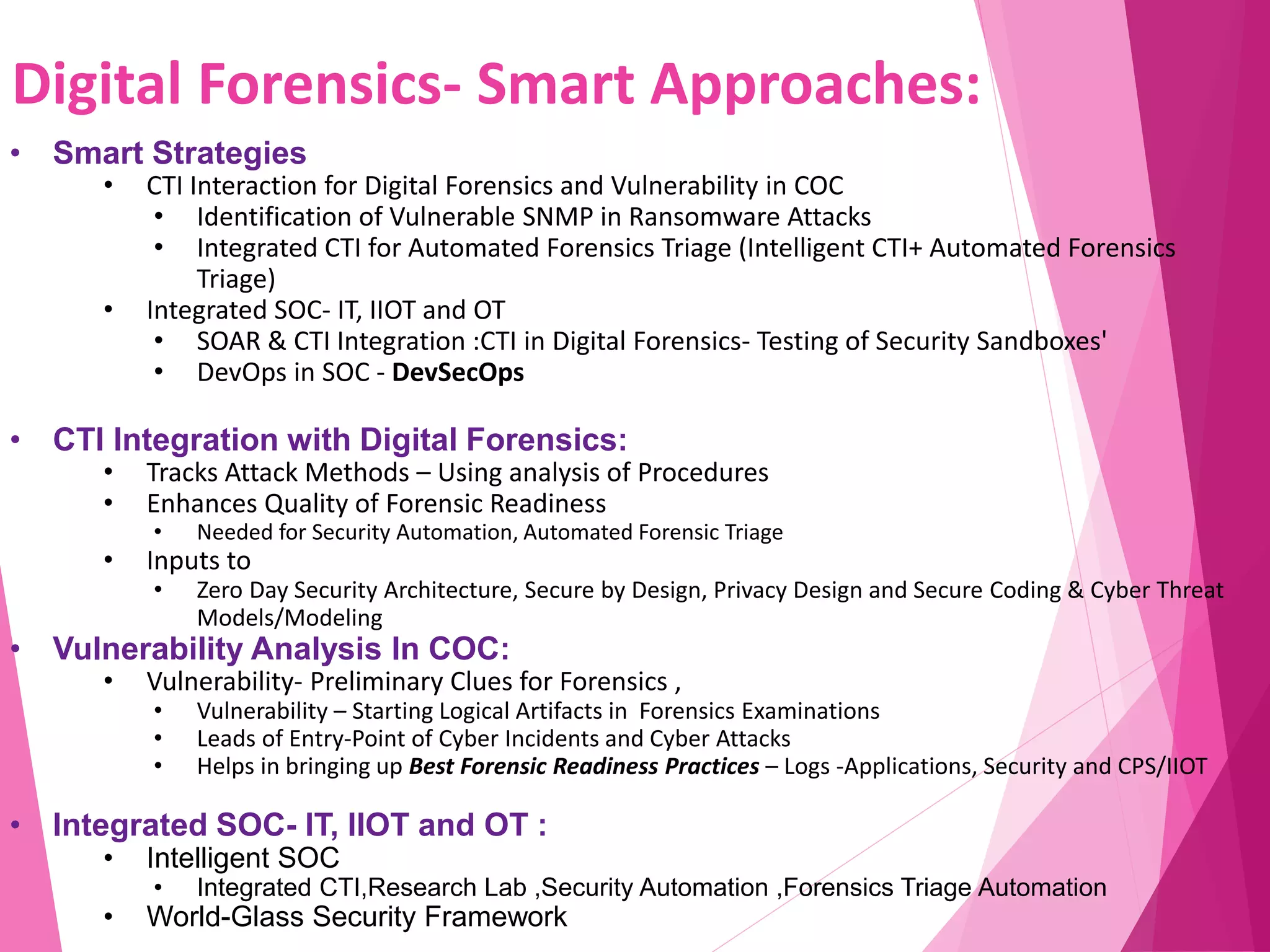 Digital Forensics Triage And Cyber Security Pptx Databases Computer Software And Applications