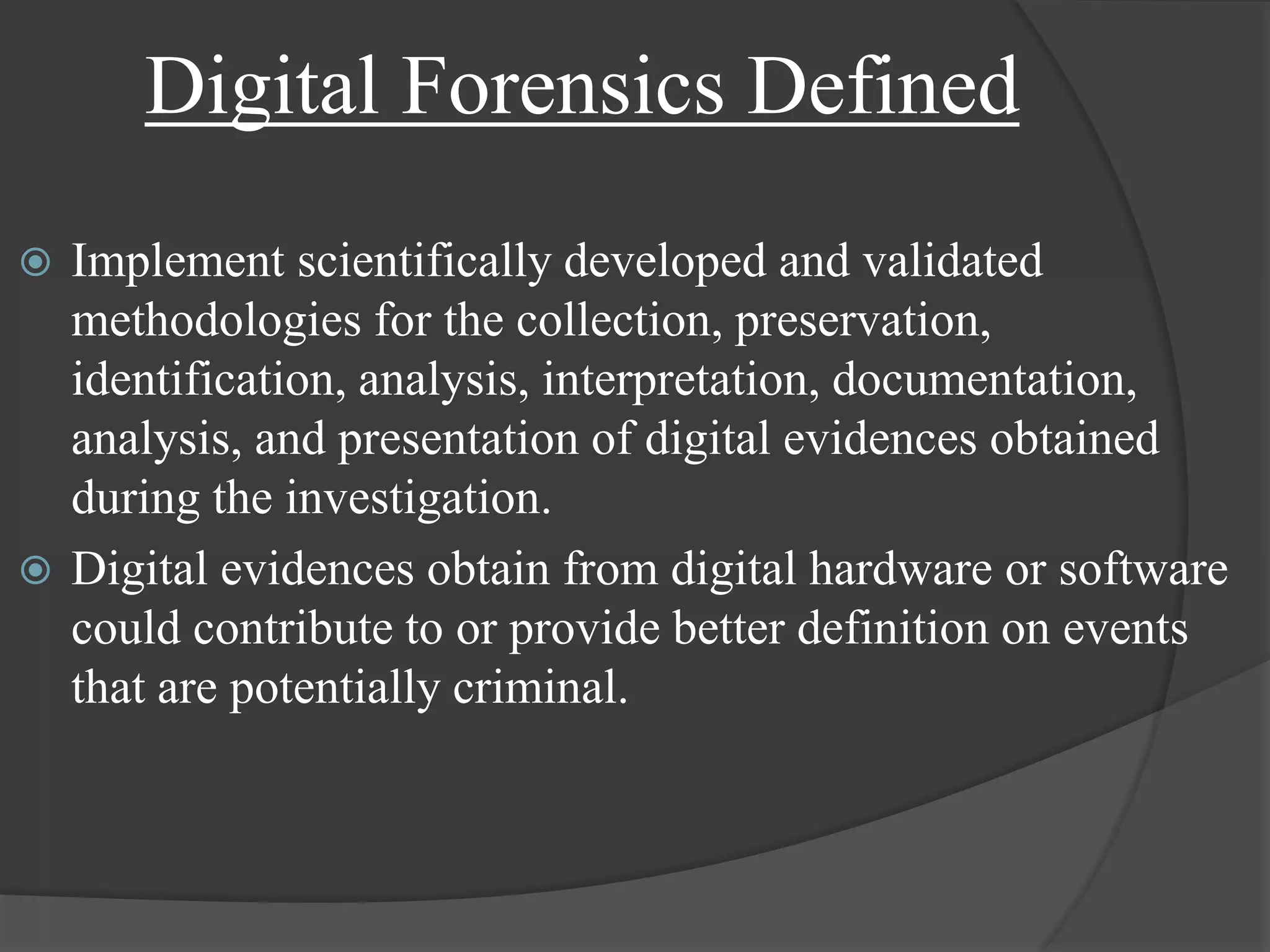 Digital forensic tools | PPTX