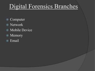 Digital forensic tools | PPTX