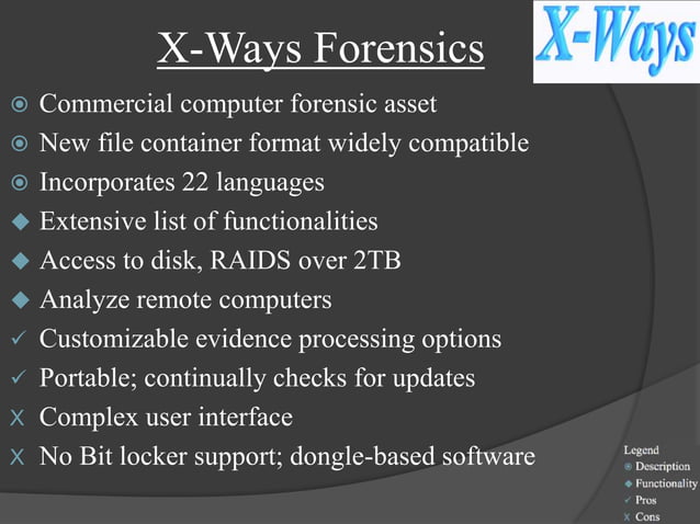 Digital forensic tools | PPTX
