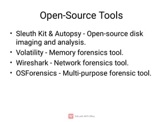 Digital Forensic Tools / Technologies For Beginners | PPT
