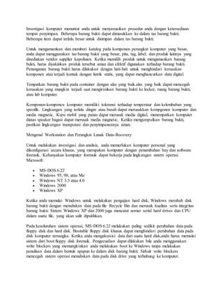 Digital forensik investigasi | DOCX