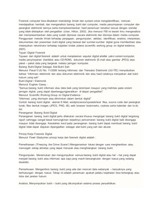 Digital forensik investigasi | DOCX