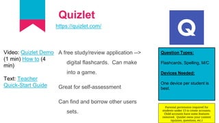 Digital formative assessment tools | PPTX