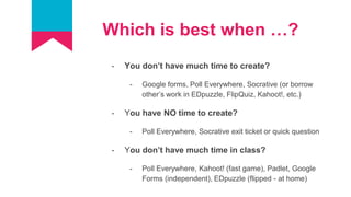 Digital formative assessment tools | PPTX