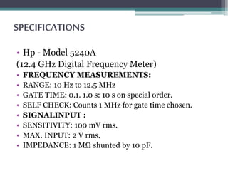 Digital frequency meter | PPTX