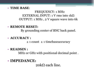 Digital frequency meter | PPTX