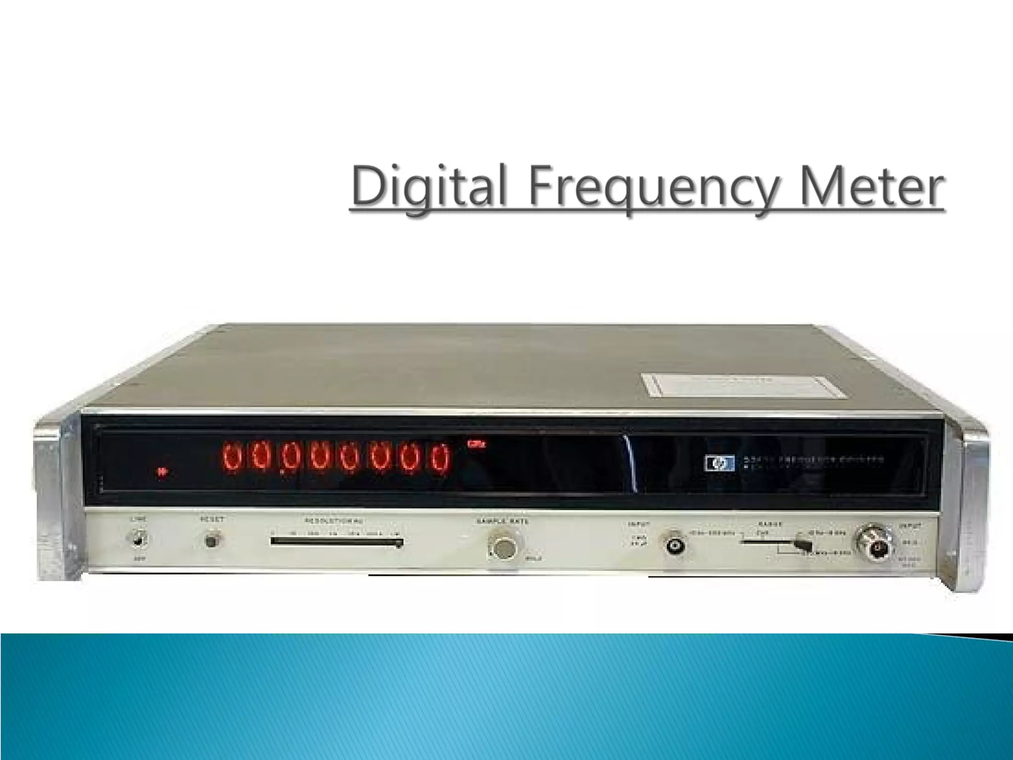 Digital frequency meter | PPT