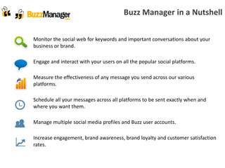 Digital Front - Buzz Manager | PPT