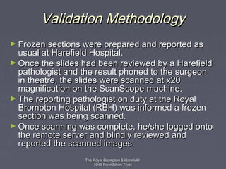 Digital Frozen Section Pathology Acp Manchester 2012 | PPT