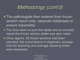 Digital Frozen Section Pathology Acp Manchester 2012 | PPT