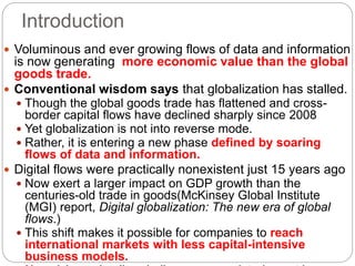 Digital globalization:new era of global flows | PPT