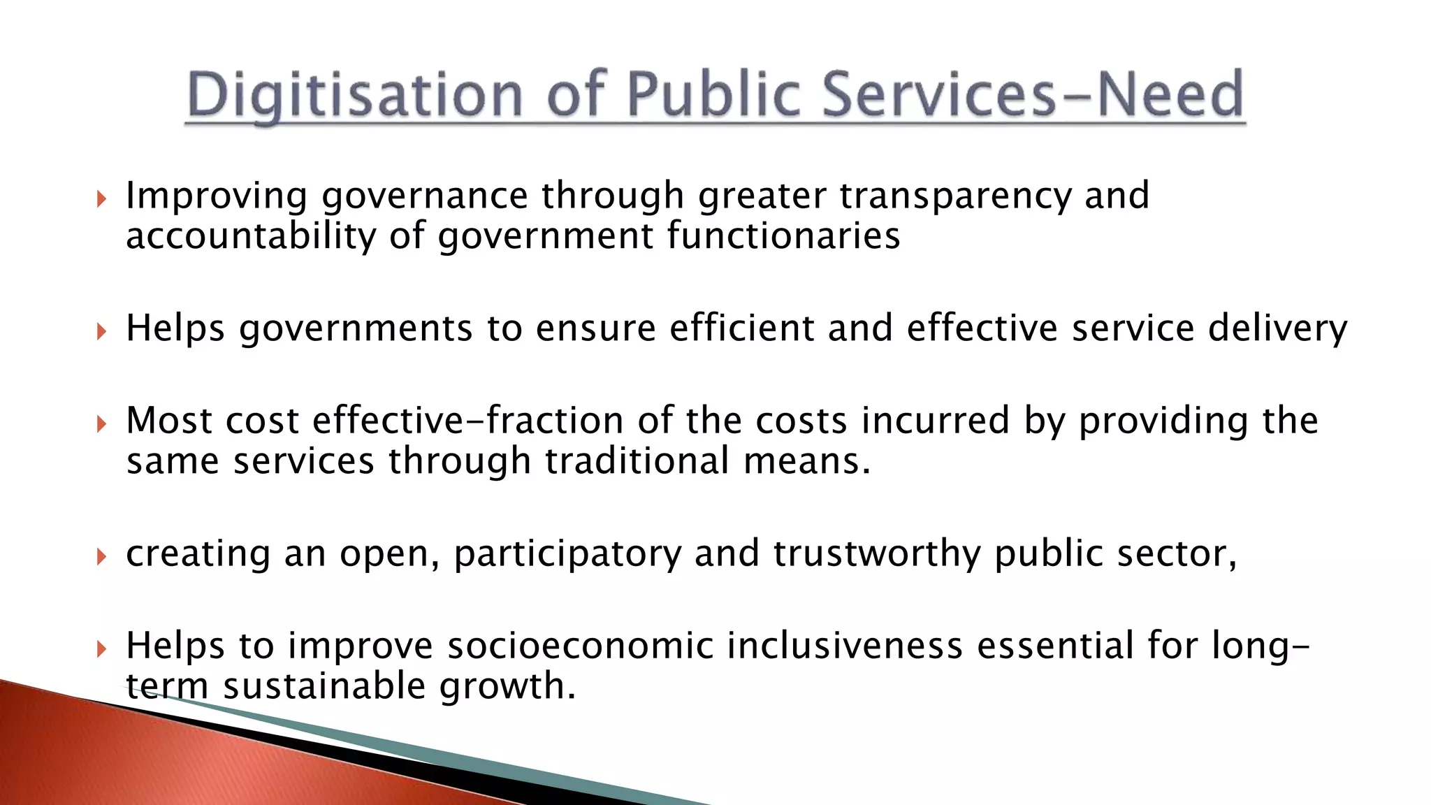 Digital Governance: Digitisation of Public Sector | PPTX