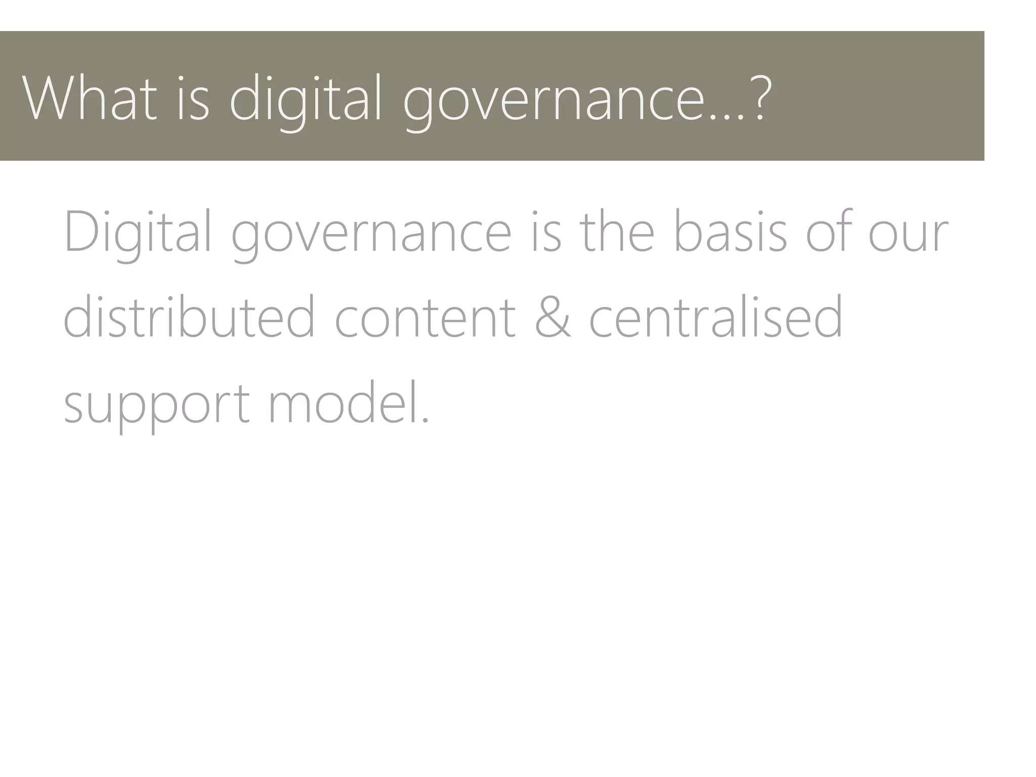 Digital governance framework overview v1.2 | PPTX