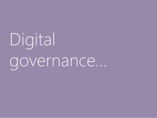 Digital governance framework overview v1.2