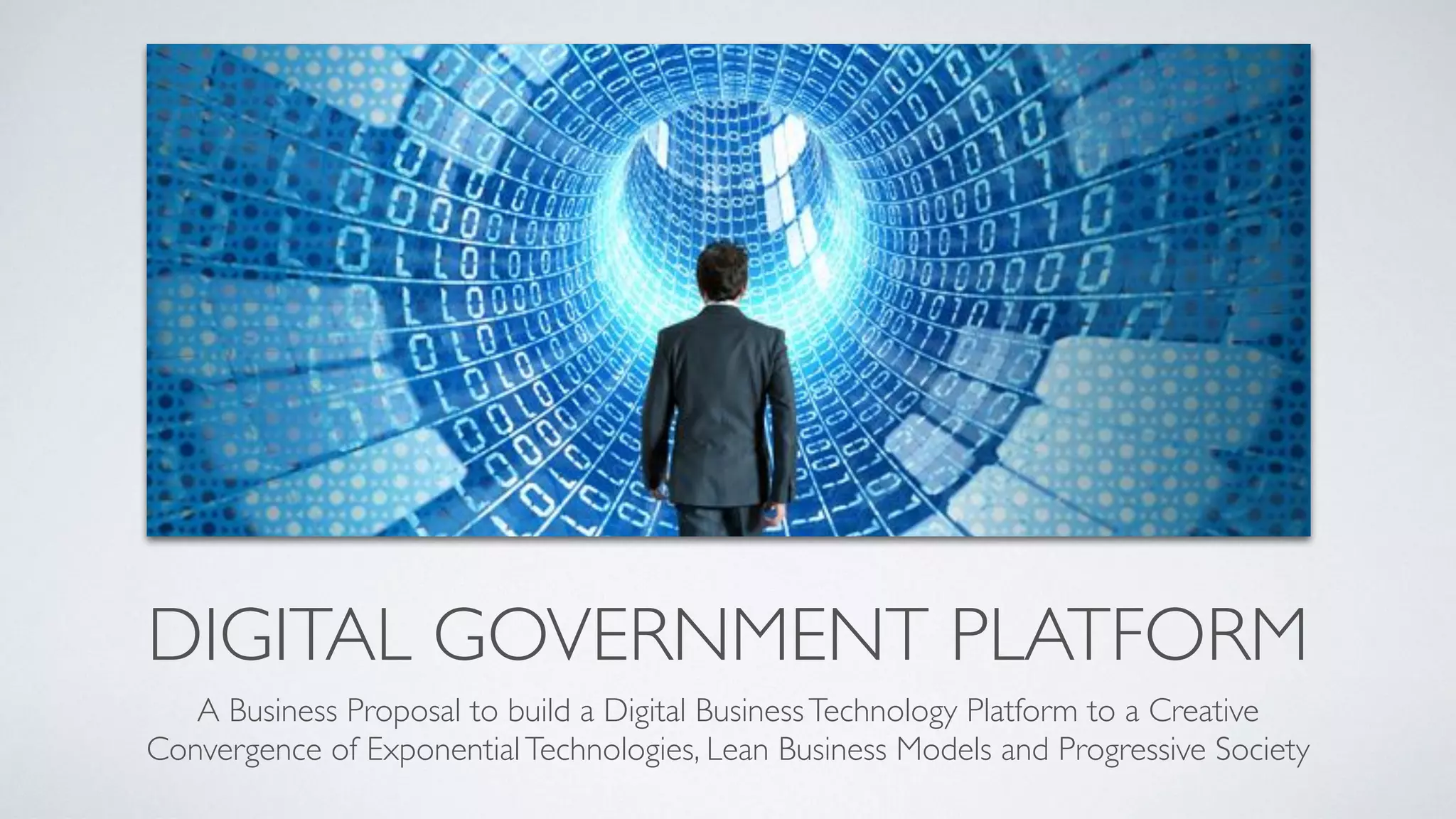 Digital Business Technology Platform for Government 2.0 | PPT