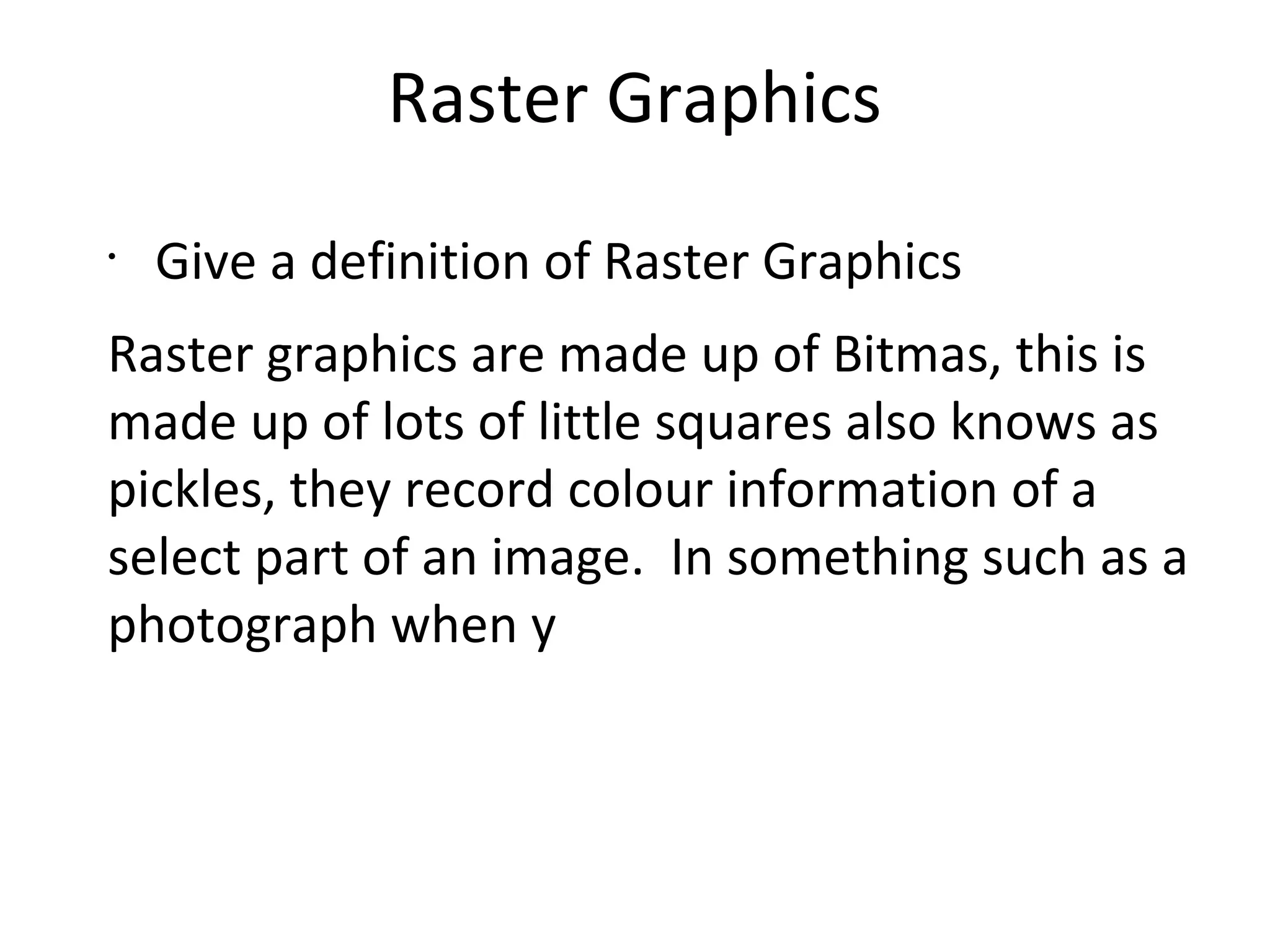 Digital graphics file formats | PPT