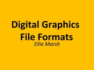 Digital graphics file formats | PPT