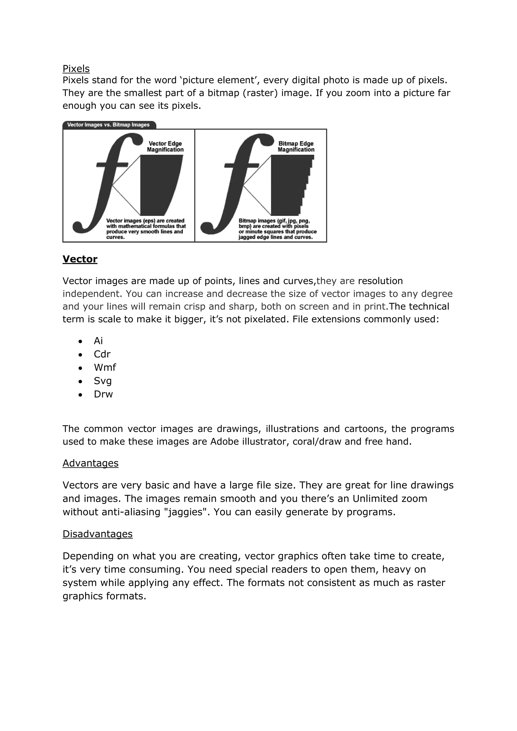 Digital graphics technology | DOCX | Graphics Software | Computer Software and Applications