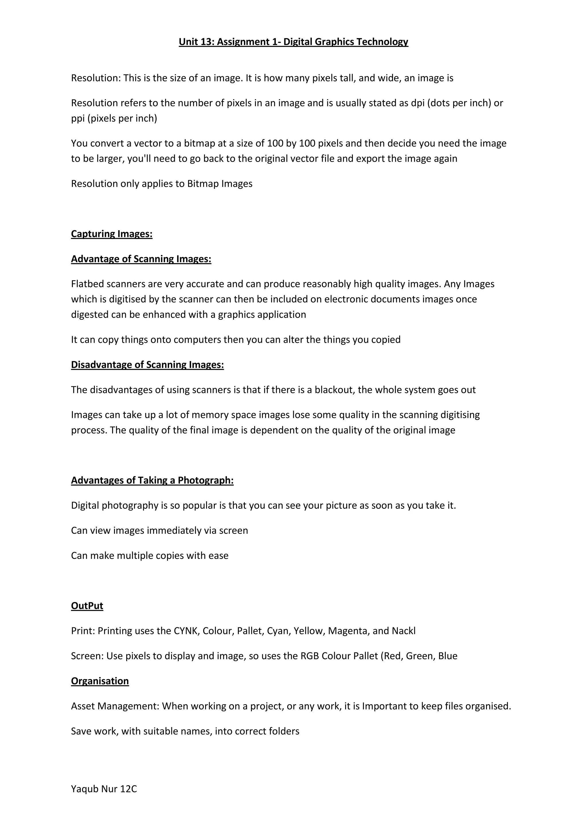 Digital graphics technology | DOCX | Graphics Software | Computer Software and Applications