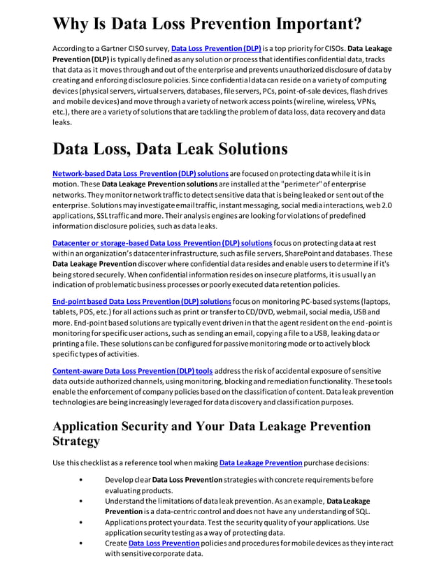 Digital guardian data loss prevention tools | PDF