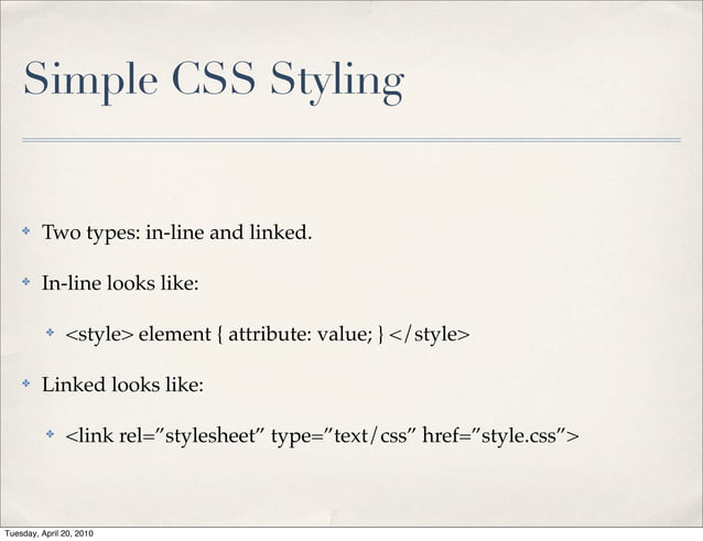 A Primer on HTML 5 - By Nick Armstrong | PPT
