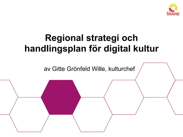 Digital handlingsplan region skåne | PPT