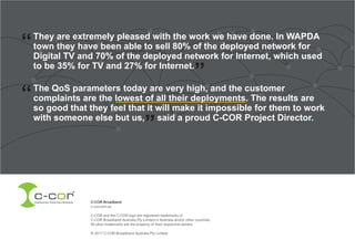 Broadband Internet & digital TV networks for megacities | PPT