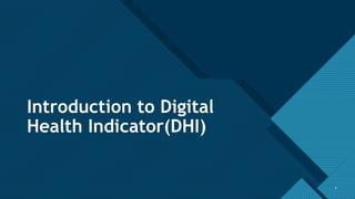 DIGITAL HEALTH this ppt explains what is digital health | PPTX