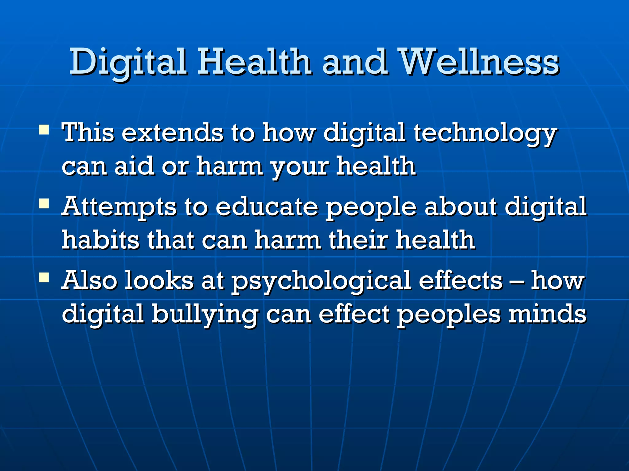 Digital Health And Wellness | PPT
