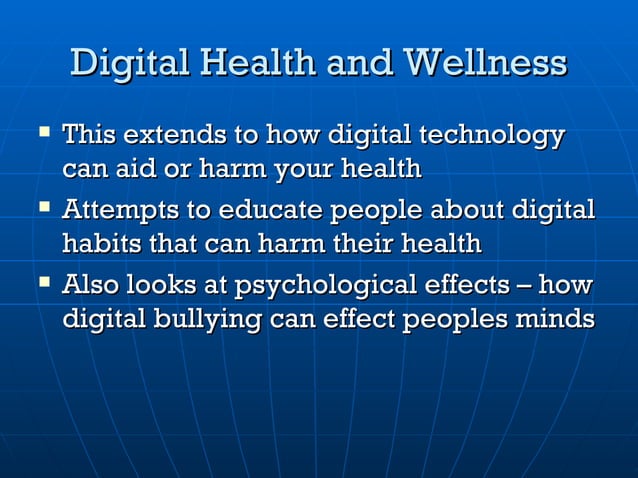 Digital Health And Wellness | PPT | Wellness | Healthy Living