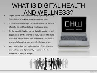 Digital health and wellness | PPTX