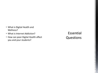 Digital Health and Wellness Presentation | PPTX