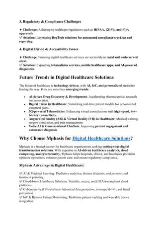 Digital Healthcare Solutions: How AI & Cloud are Transforming Patient ...