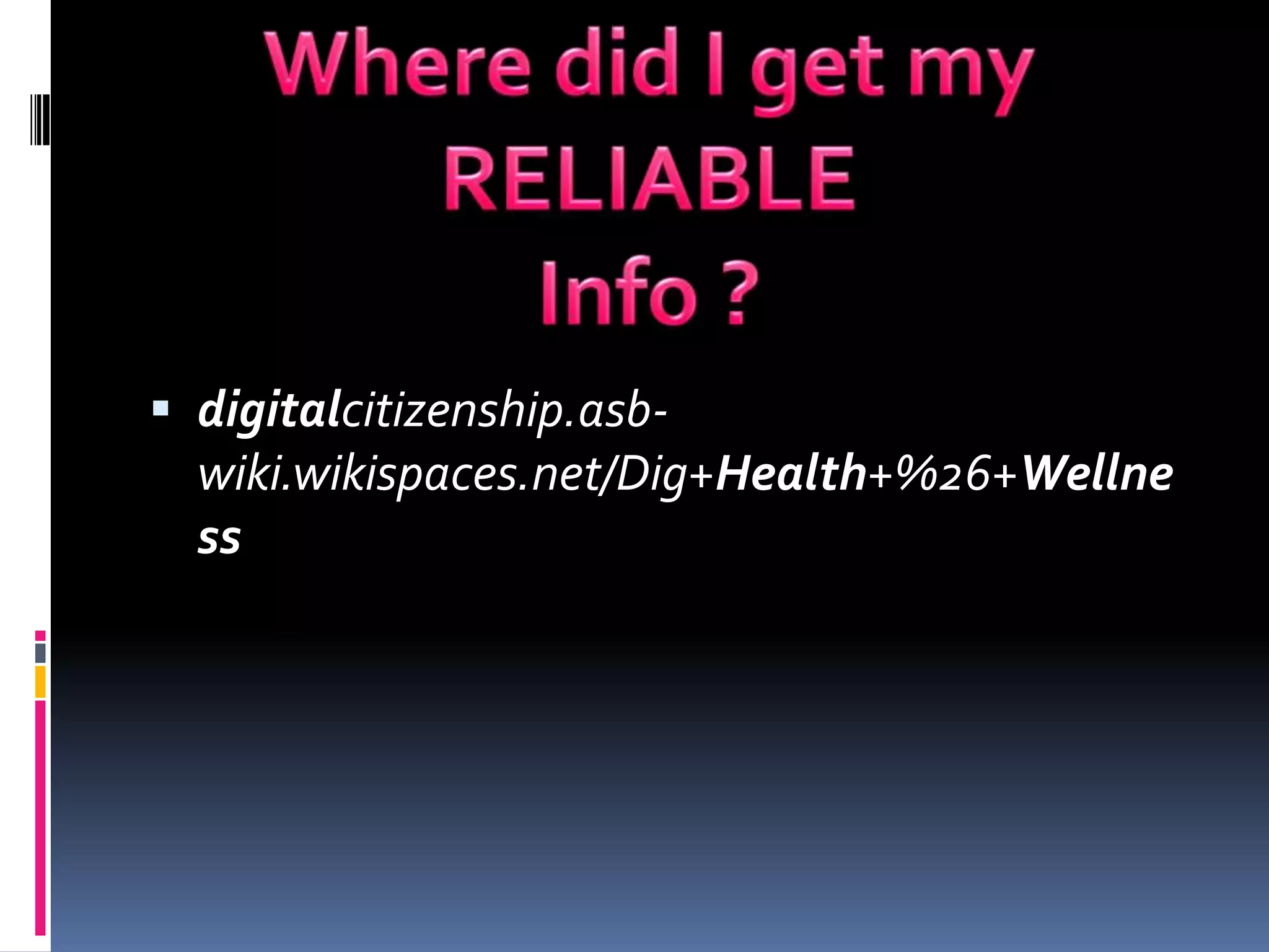 Digital health & wellness | PPTX