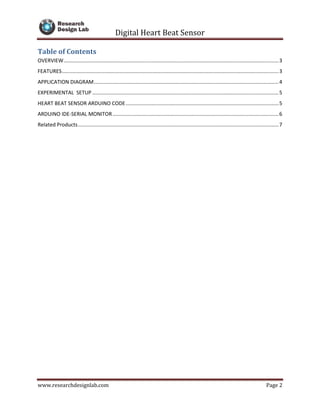 Digital Heart Beat Sensor | PDF