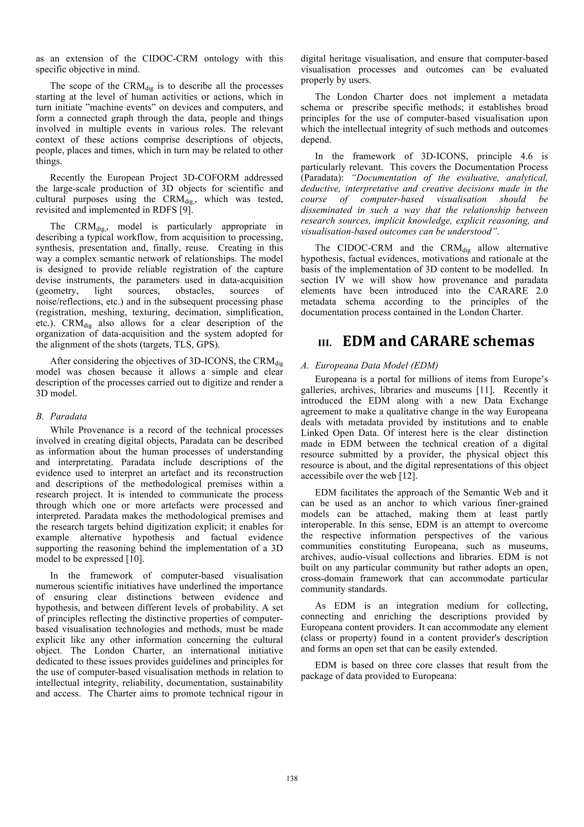 CARARE 2.0: Metadata schema for 3D Cultural Objects | PDF | Databases ...